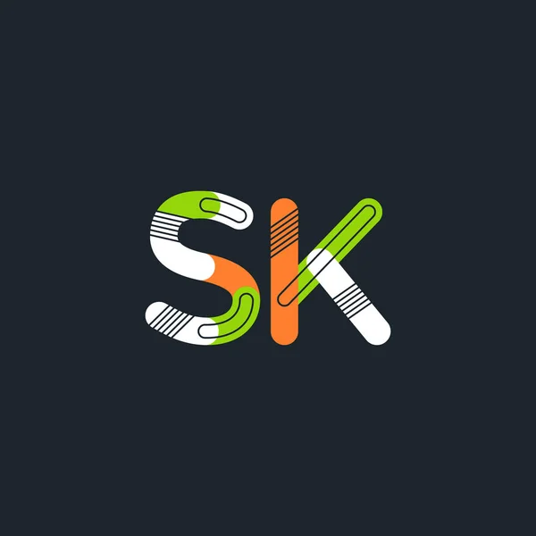 SC letras conectadas logotipo imagem vetorial de brainbistro© 152972754