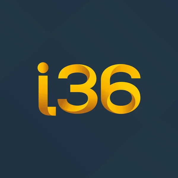 Letter and number logo I36 — Stock Vector © brainbistro #154373648