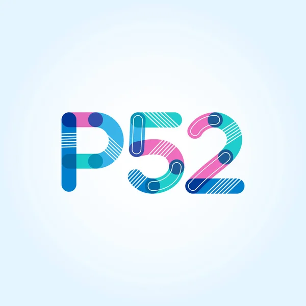 Letter and digit logo P57 — Stock Vector © brainbistro #160851080