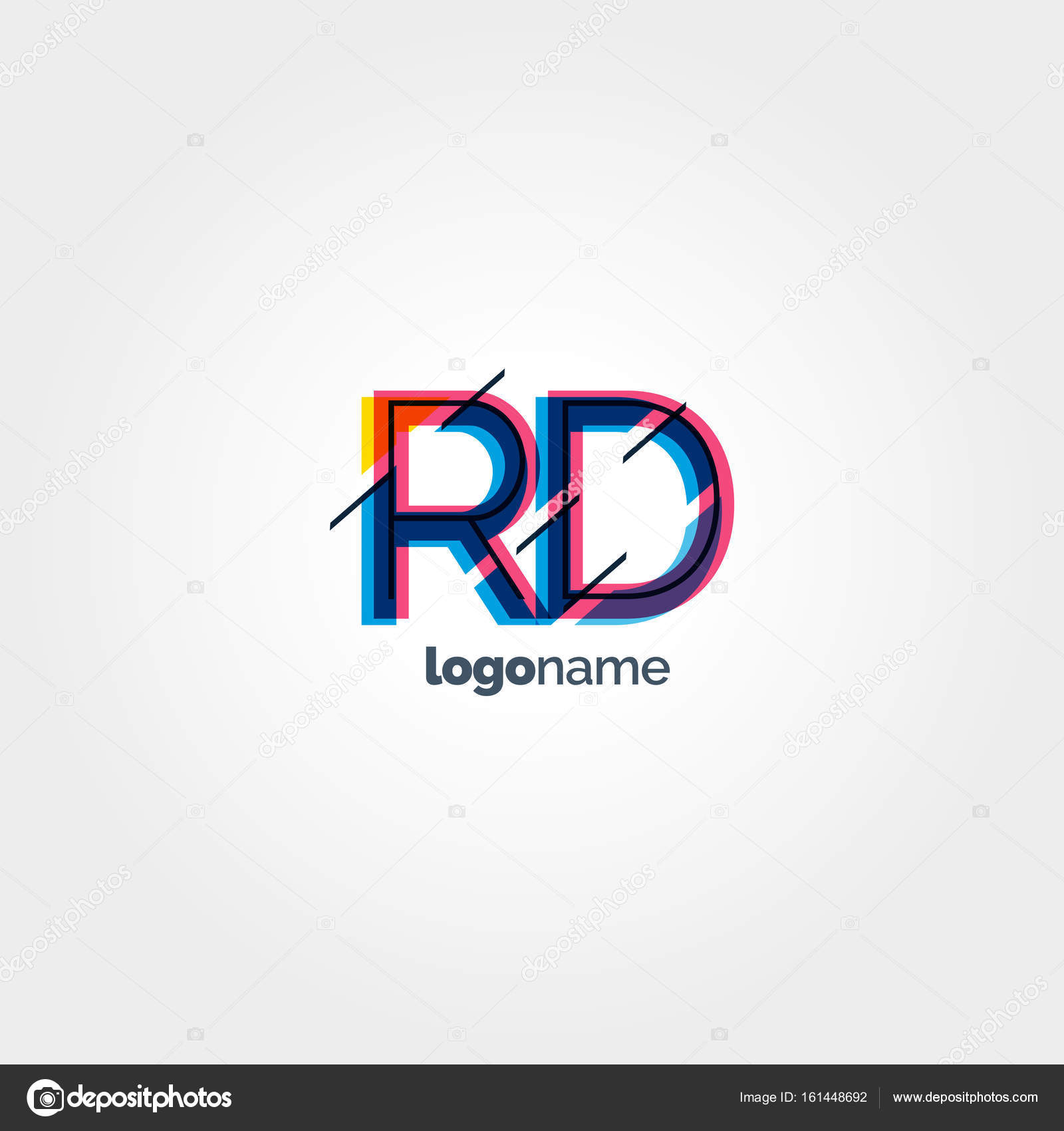 RD connected letters logo Stock Vector Image by ©brainbistro #161448692