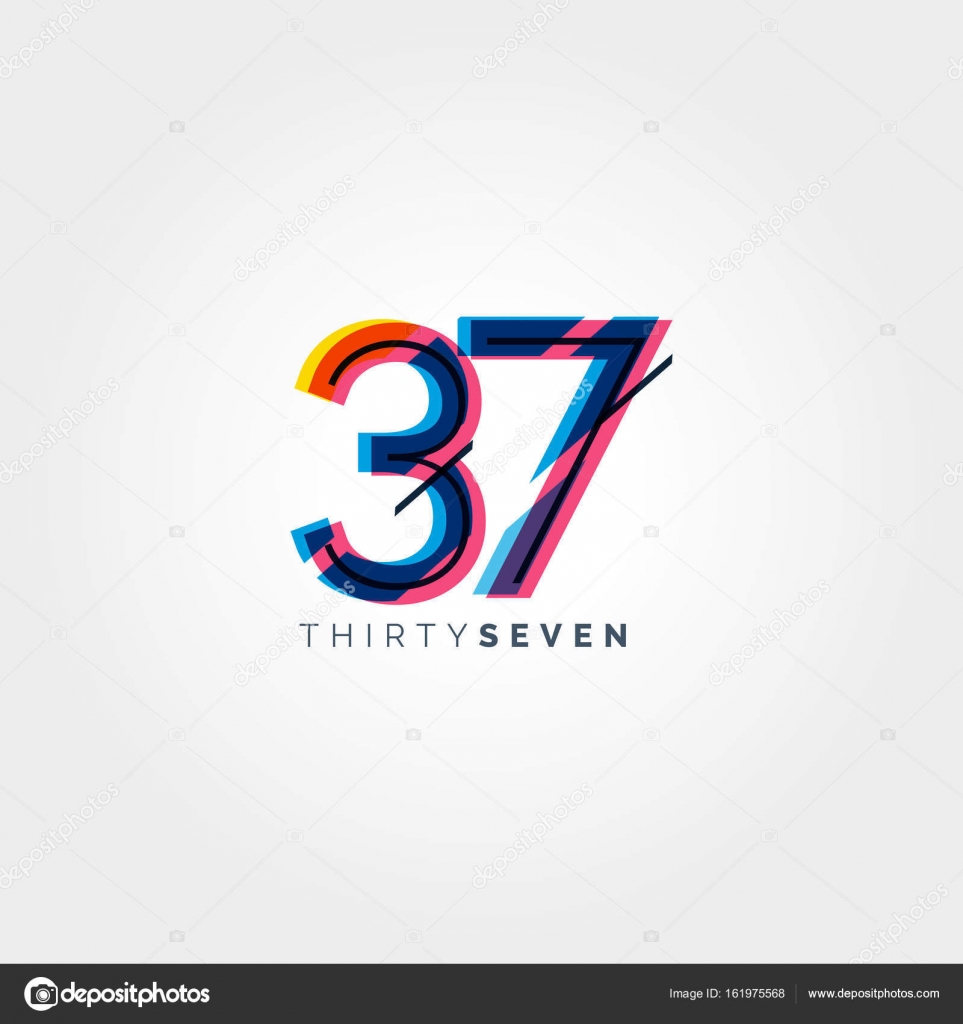 Digit contemporary number 37 logo Stock Vector by ©brainbistro 161975568