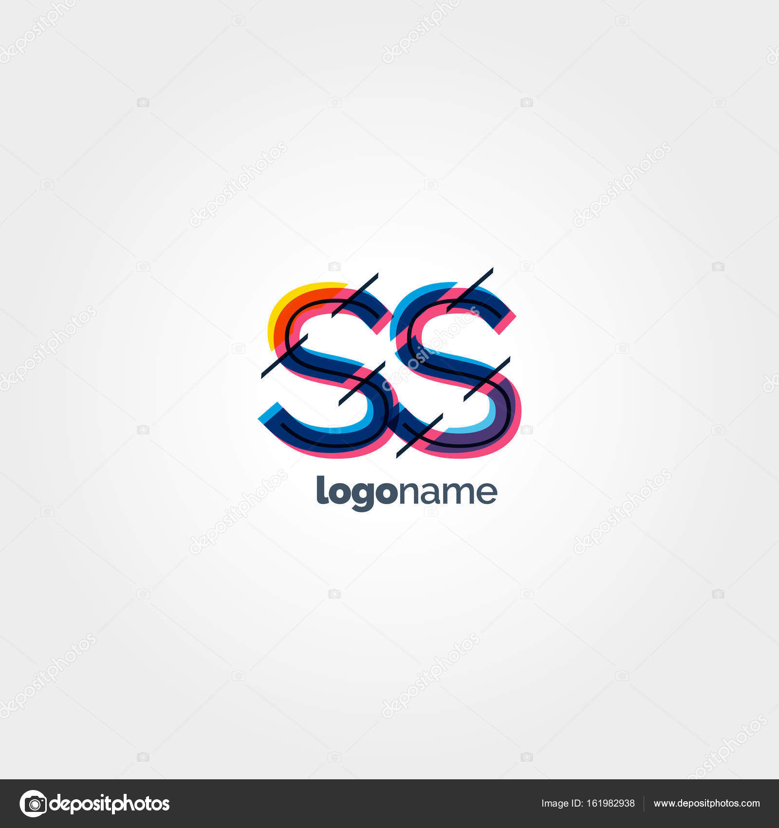 SS connected letters logo — Stock Vector © brainbistro #161982938