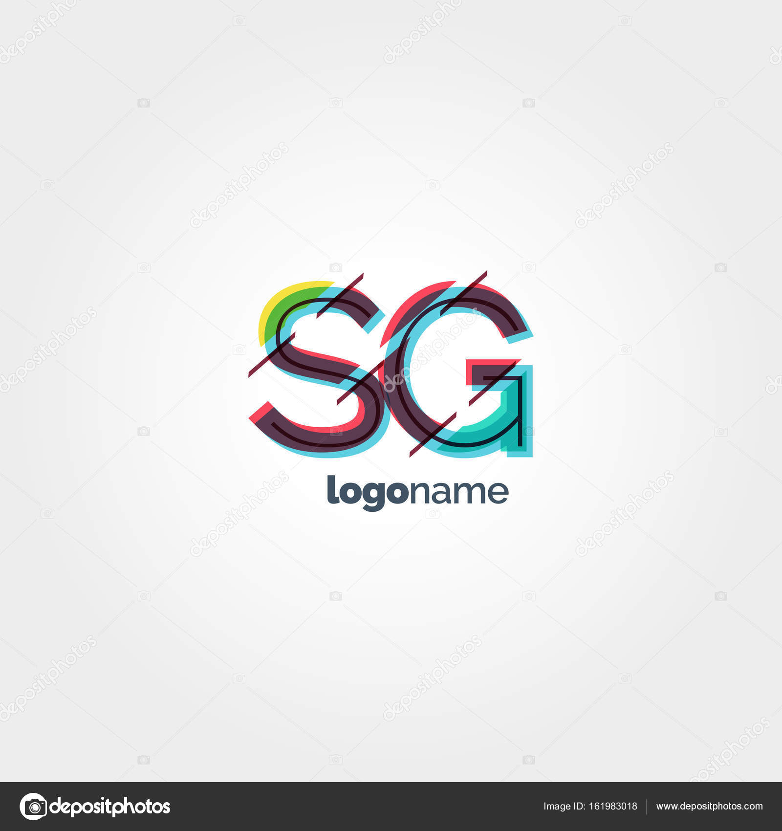 SG connected letters logo Stock Vector by ©brainbistro 161983018