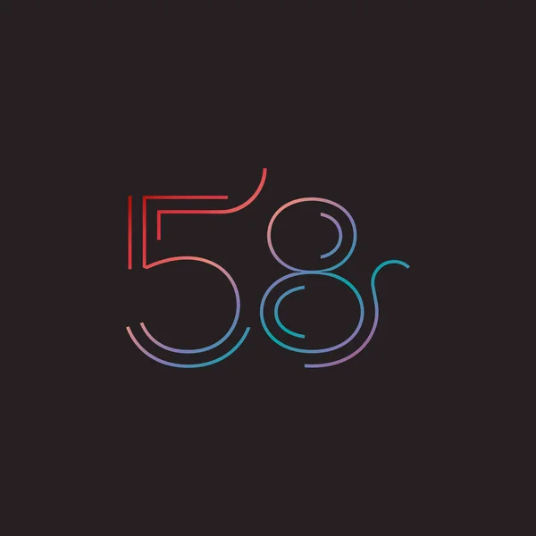 58 number Logo Icon Stock Vector by ©brainbistro 131811586