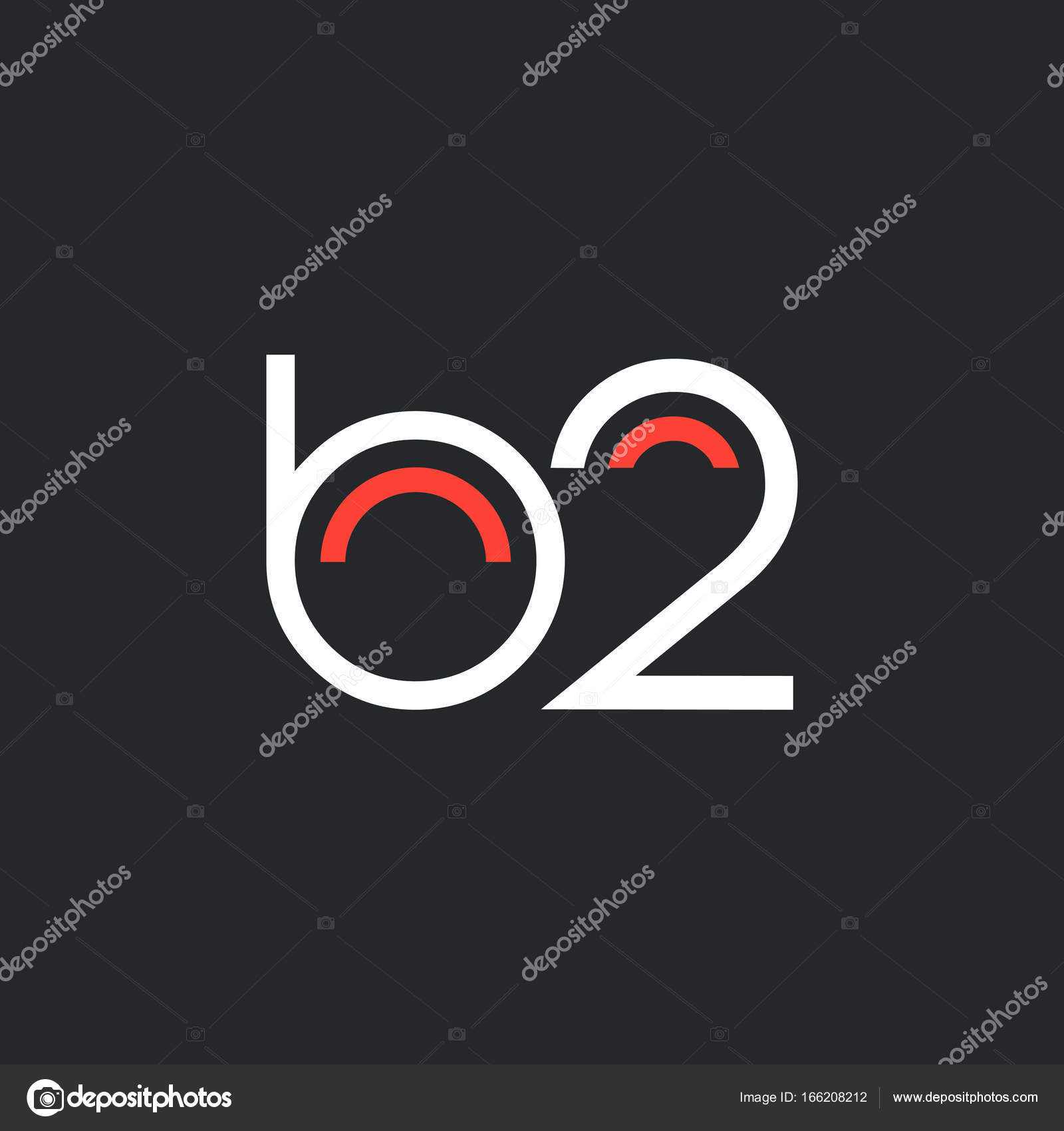 Round logo B2 logo Stock Vector by ©brainbistro 166208212