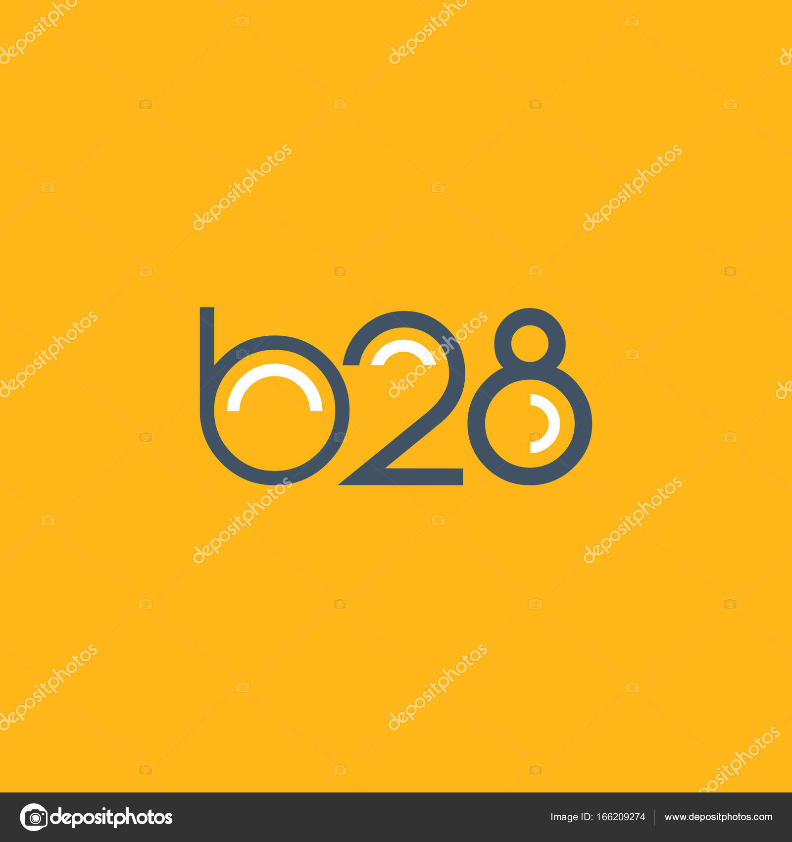 Round logo B28 logo — Stock Vector © brainbistro #166209274