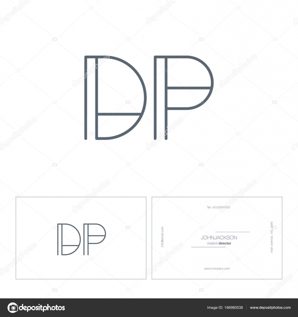 Line joint letters logo DP ⬇ Vector Image by © brainbistro | Vector ...