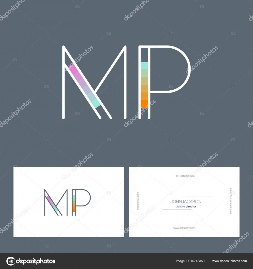 Linha letras logotipo MP imagem vetorial de brainbistro© 167433590
