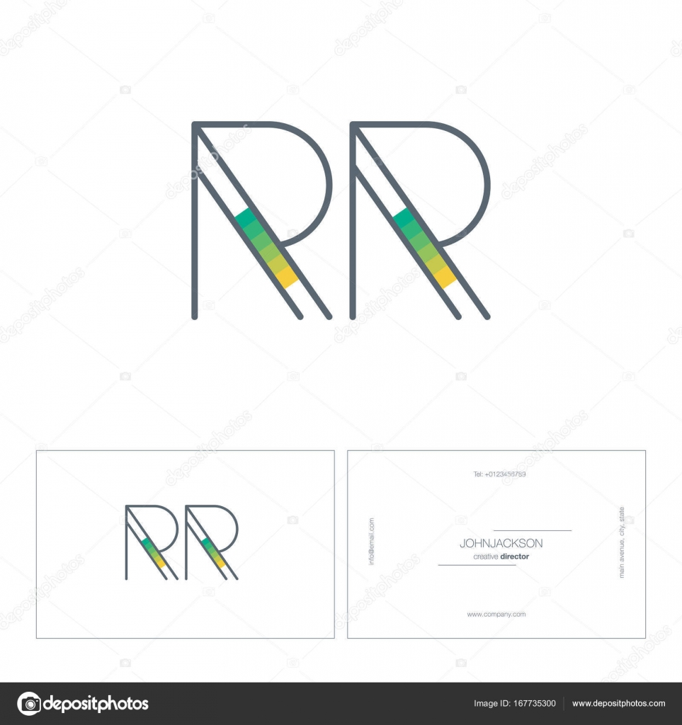 Line joint letters logo RR — Stock Vector © brainbistro #167735300