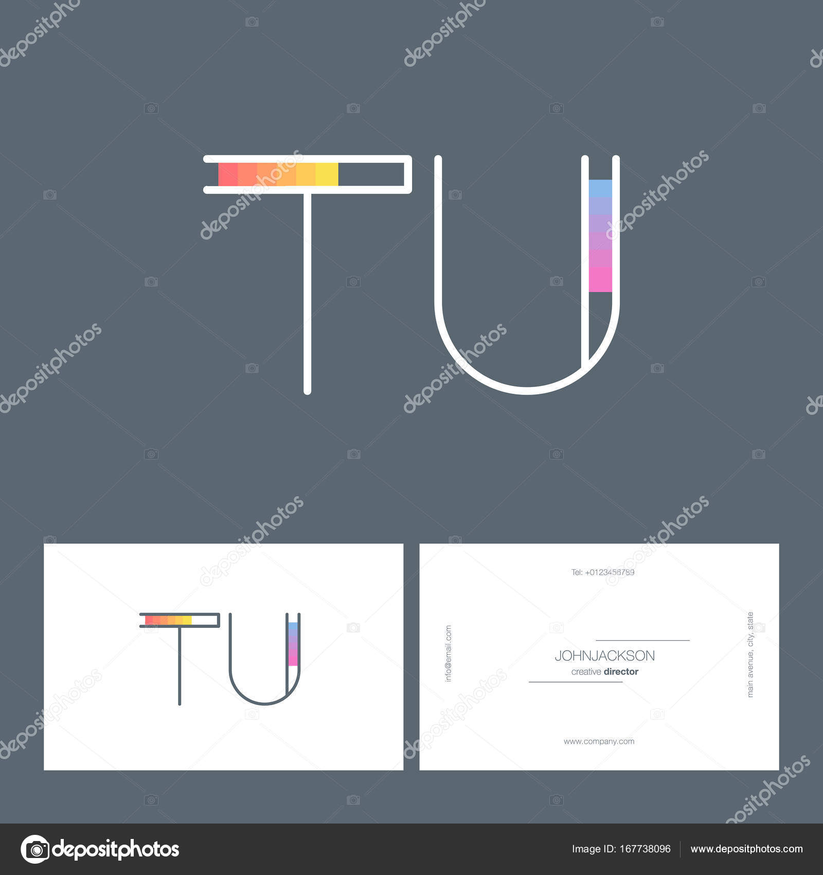 Line joint letters logo tu — Stock Vector © brainbistro #167738096