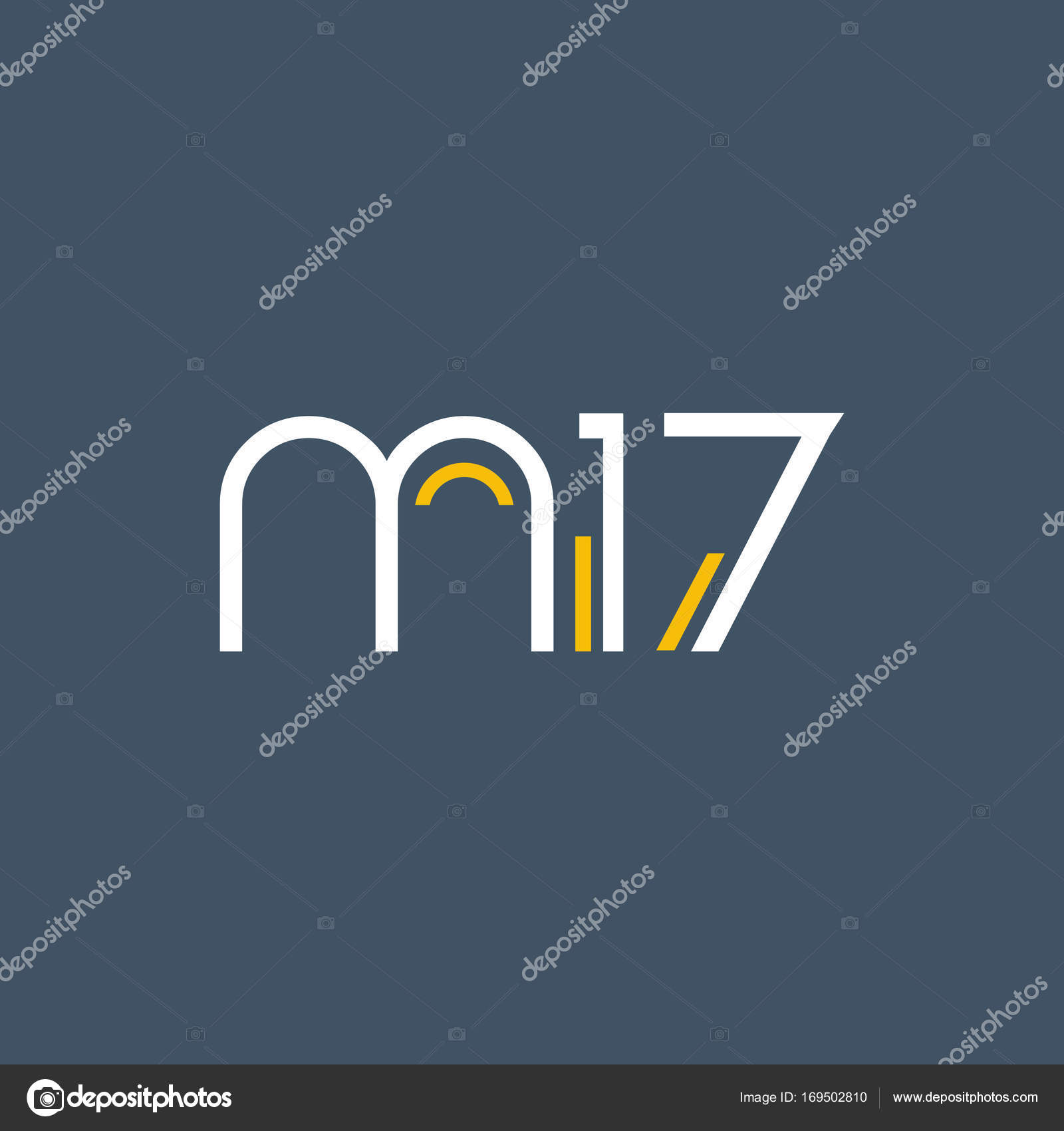 Number and letter logo M17 — Stock Vector © brainbistro #169502810