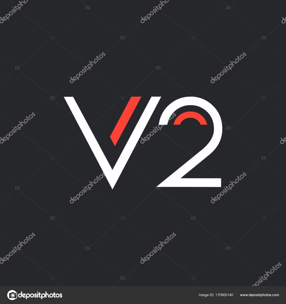 Logo with letter and number V2 — Stock Vector © brainbistro #170900140