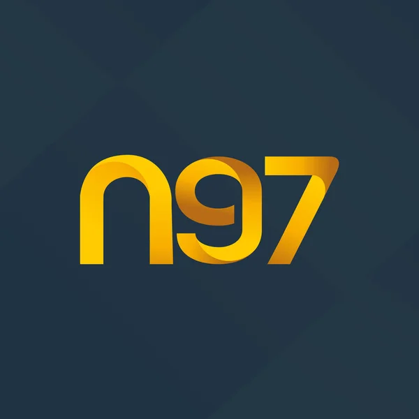 N99 Joint Letter Number Logo Vector Illustration — Stock Vector ...