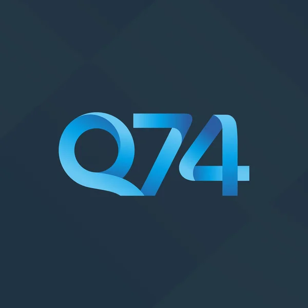 Q82 Gabungan Huruf Dan Angka Gambar Logo Vektor Vektor Stok oleh ...