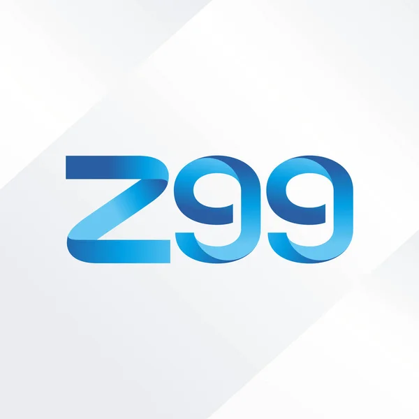 098 Joint Letter Numbers Logo Vector Illustration — Stock Vector ...