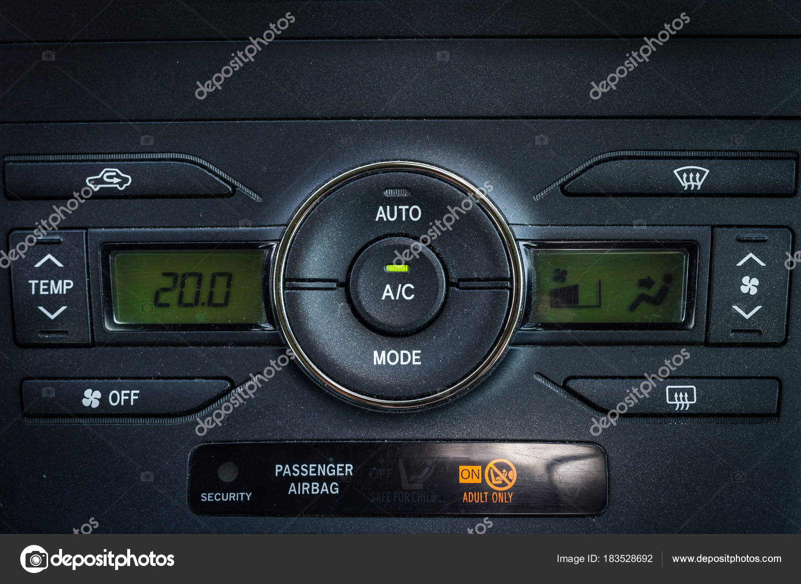 Car ventilation control system panel Stock Photo by ©JTeivans 183528692