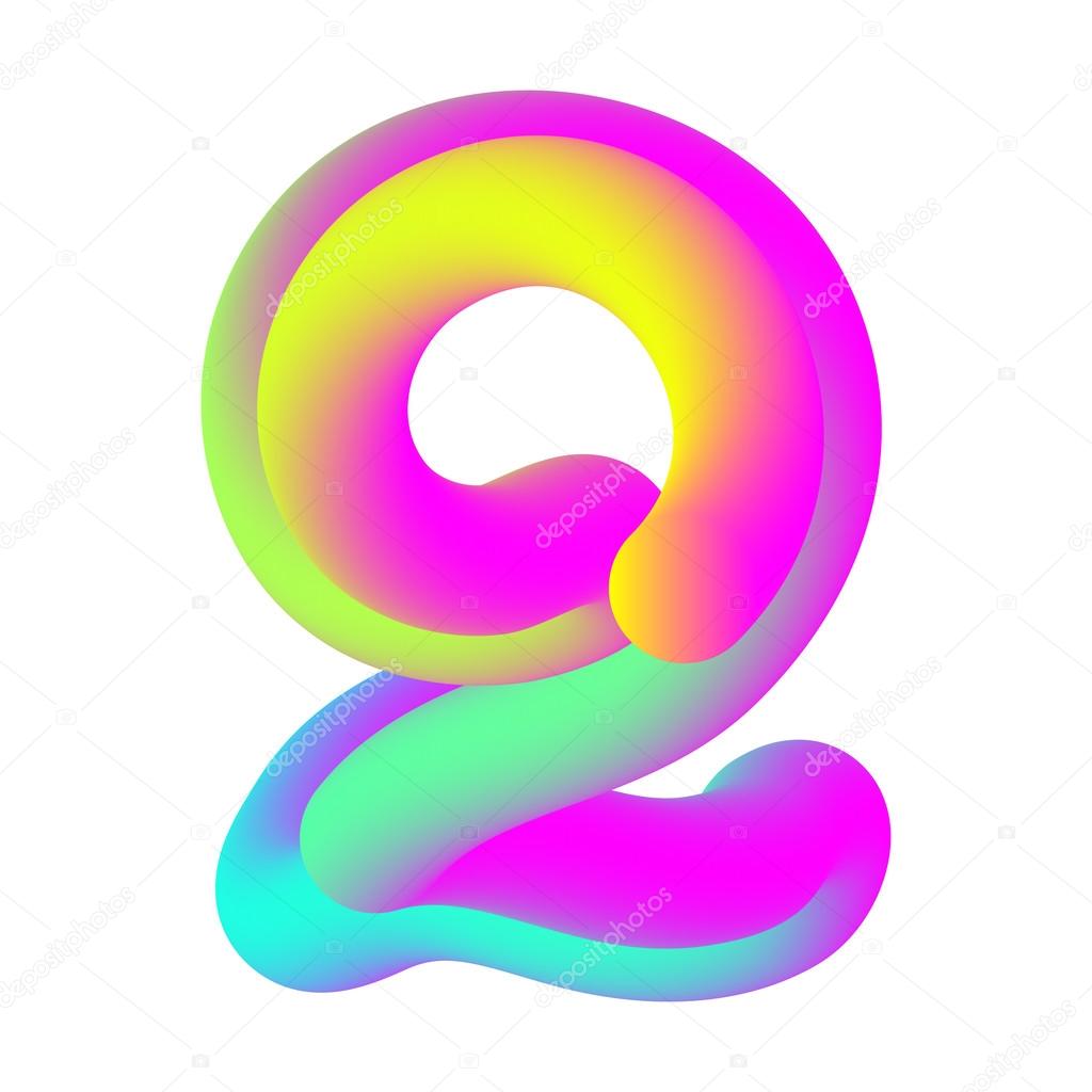 Colorful volume number 2 — Stock Vector © jackreznor #128322738