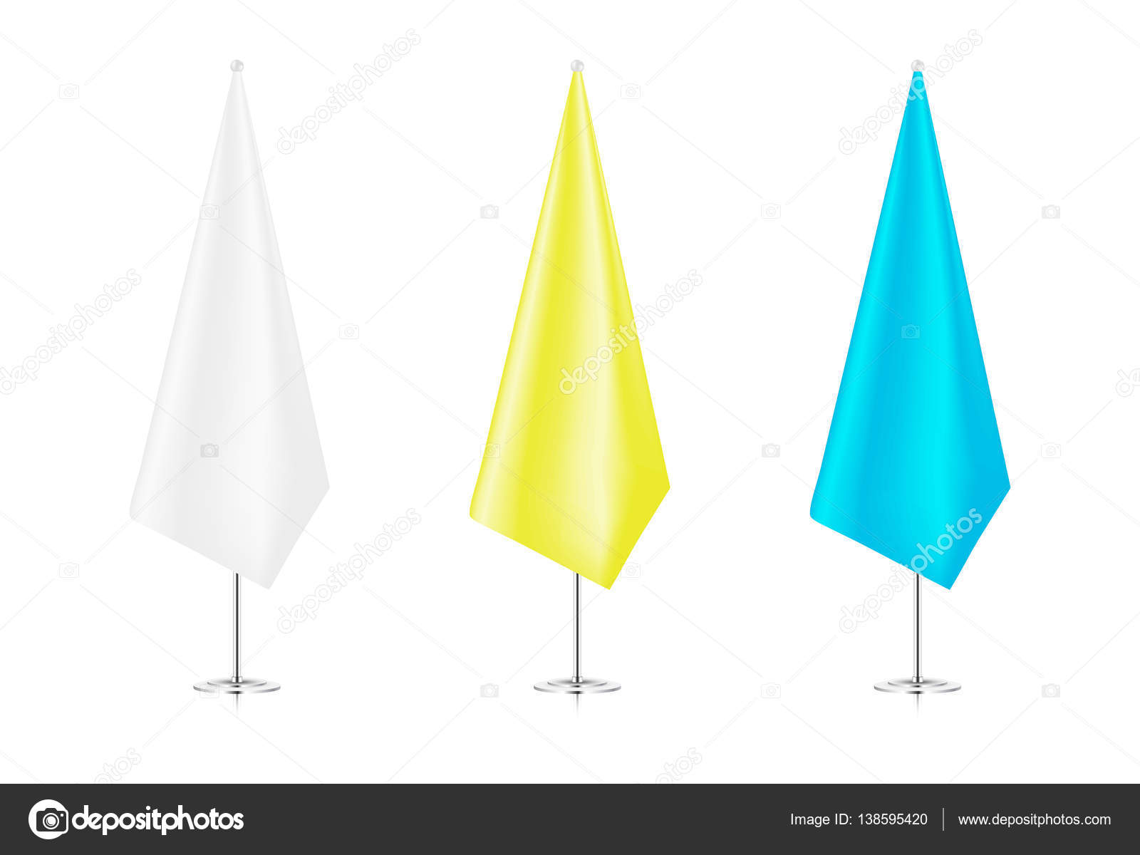 Set of conference flag mock up Stock Vector Image by ©jackreznor #138595420
