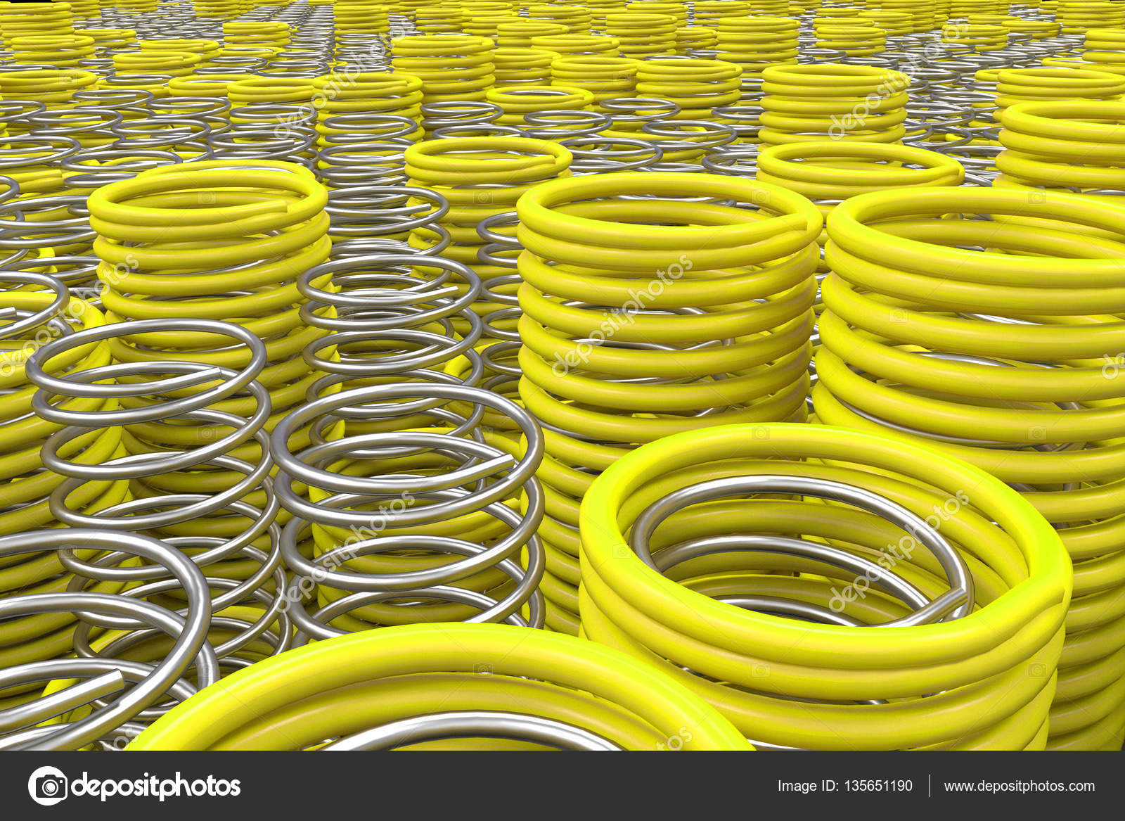 Metal and plastic springs and coils Stock Photo by ©eZebolov 135651190