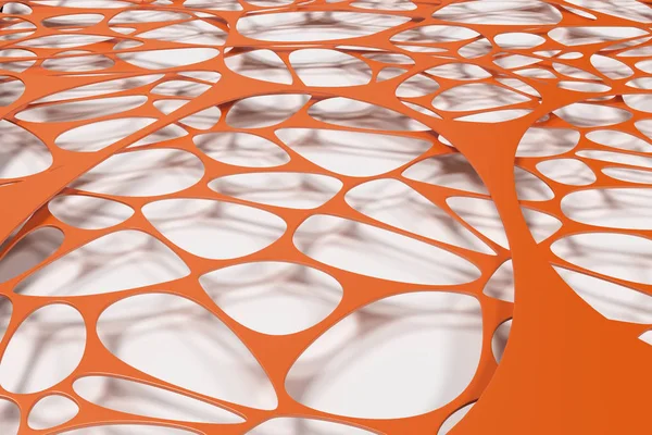 White 3d voronoi organic structure on colored background — Stock Photo © eZebolov #144693365