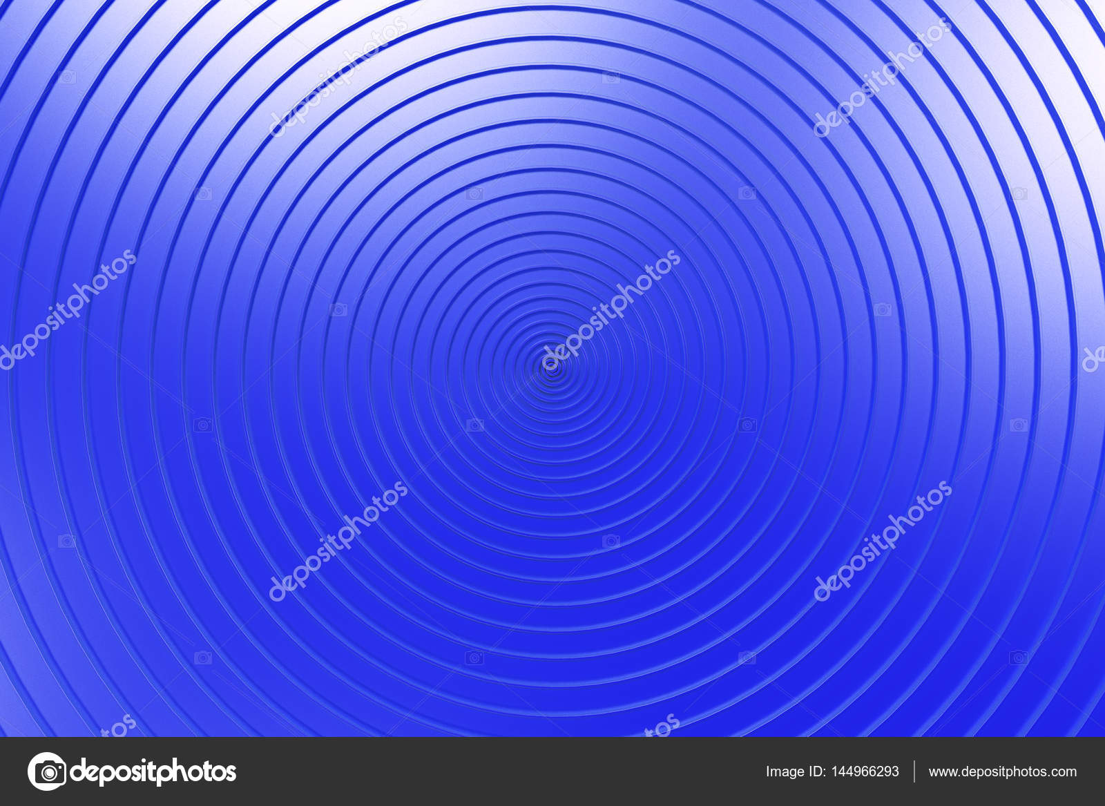 Blue concentric spiral on blue background — Stock Photo © eZebolov ...