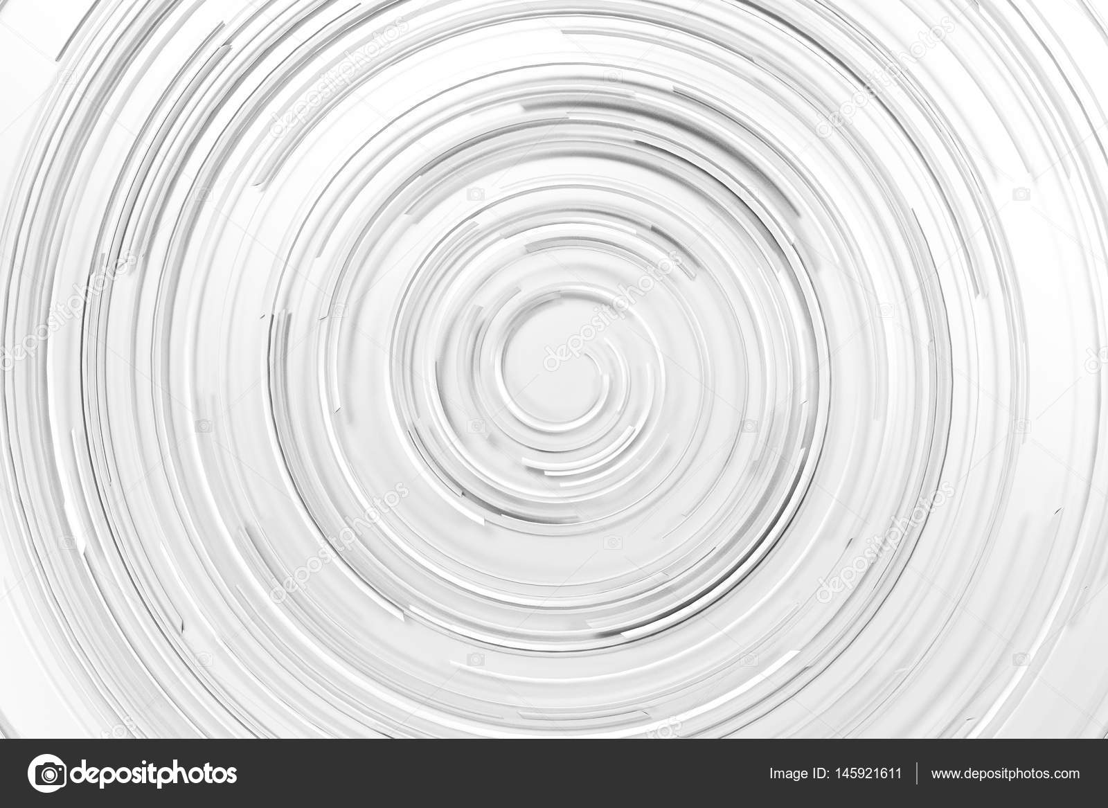 White concentric spiral on white background — Stock Photo © eZebolov ...