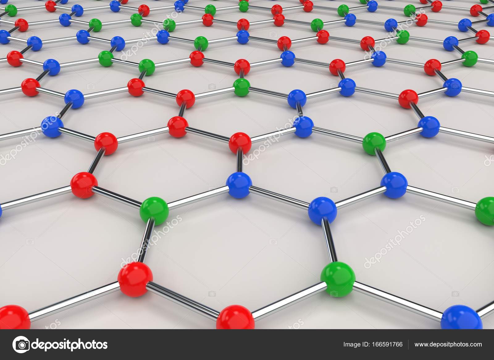 Graphene atomic structure on white background Stock Photo by ©eZebolov ...