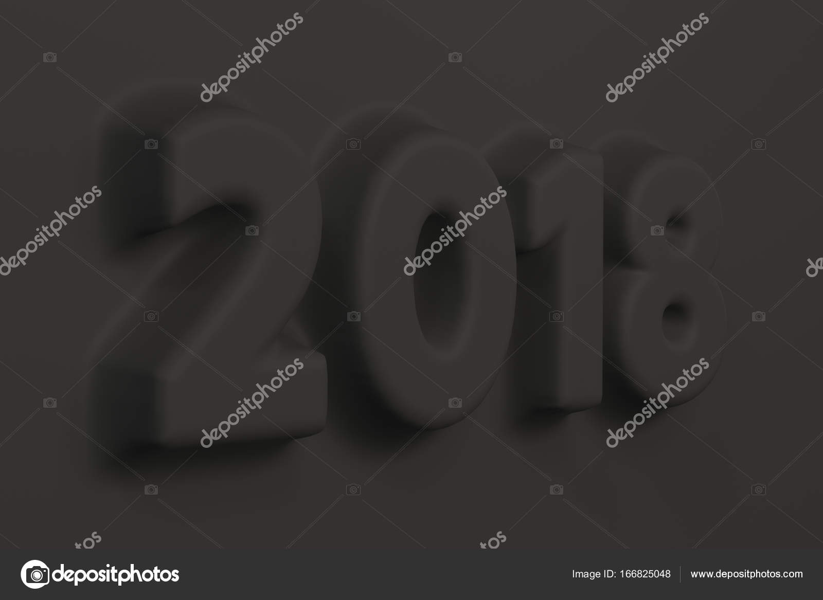 Black 2018 number bas-relief — Stock Photo © eZebolov #166825048