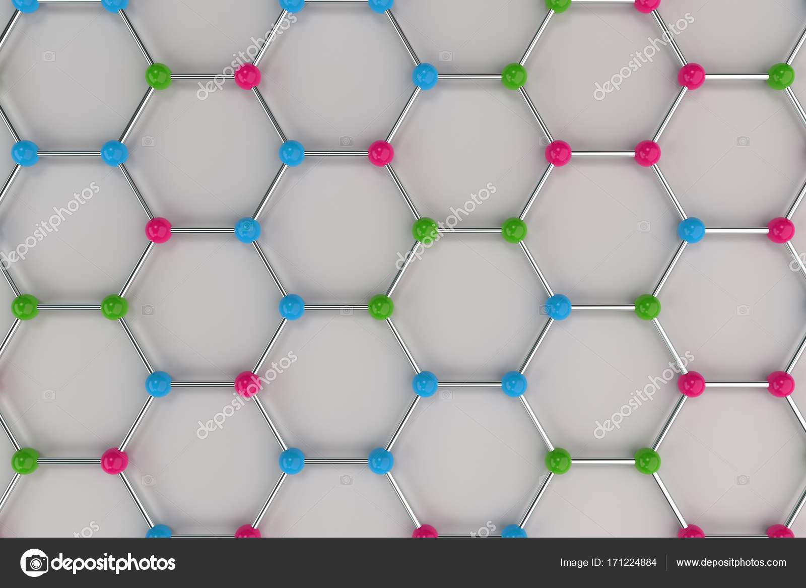 Graphene atomic structure on white background Stock Photo by ©eZebolov ...