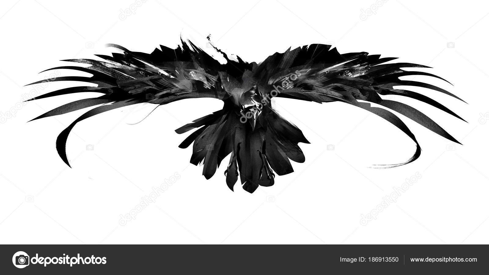 Flying Crows Front View