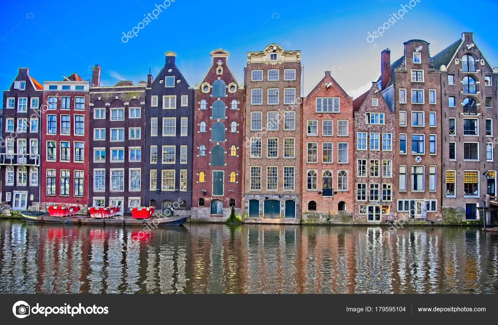 Houses in Amsterdam — Stock Photo © Gleti #179595104