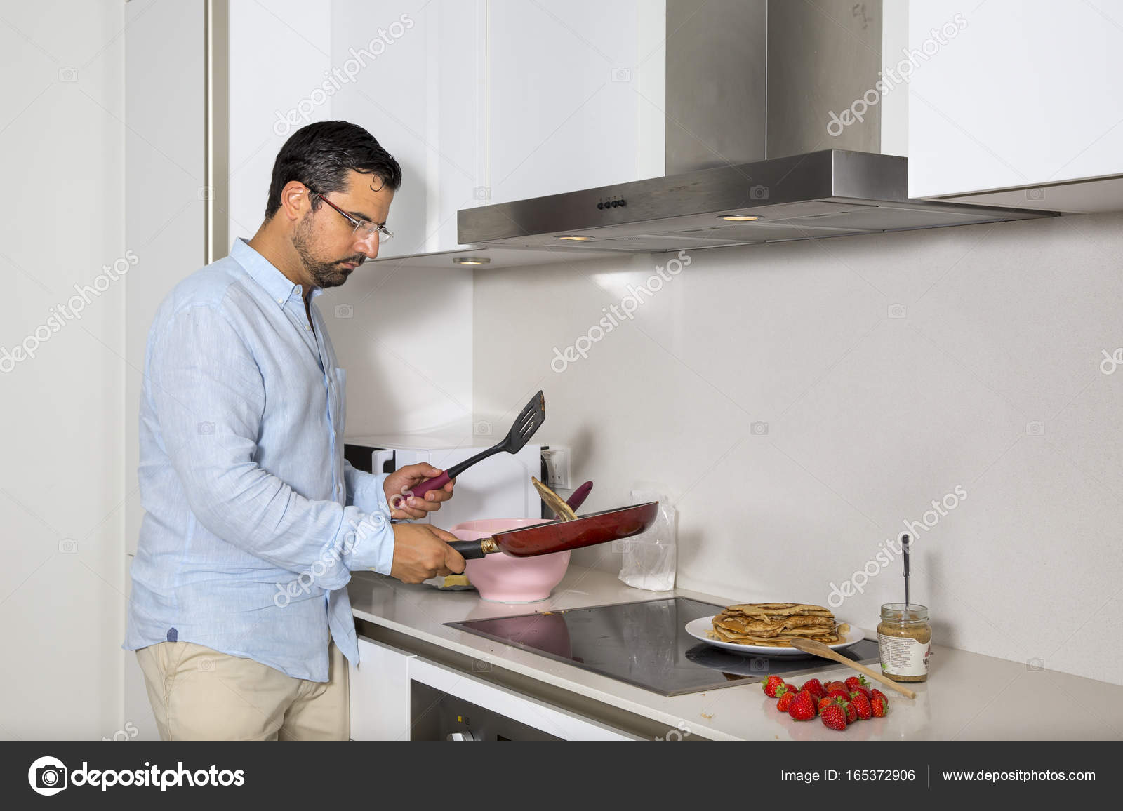 Man Cooking Breakfast