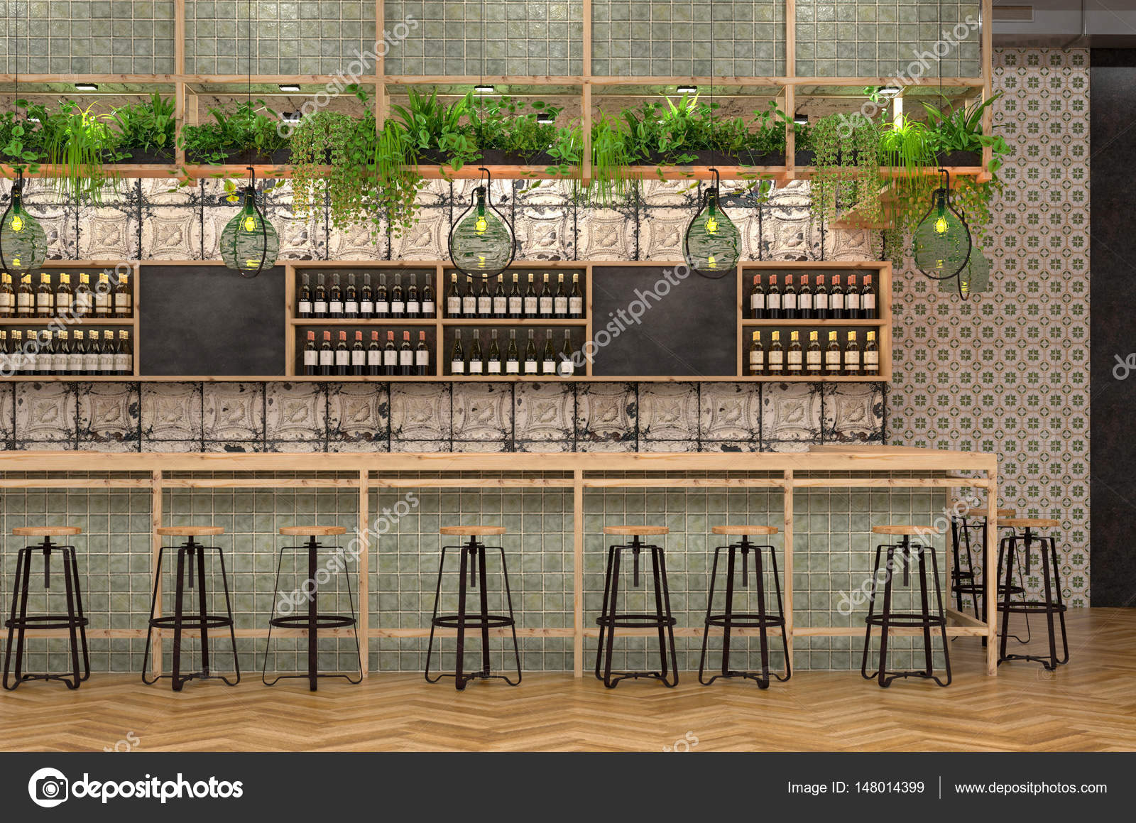 Cafe Counter Interior Design