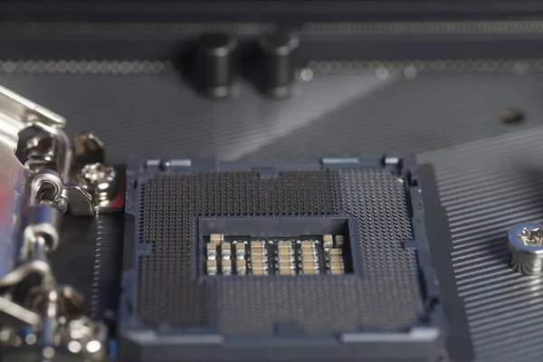 Intel LGA 1151 cpu socket on motherboard Computer PC — Stock Photo ...