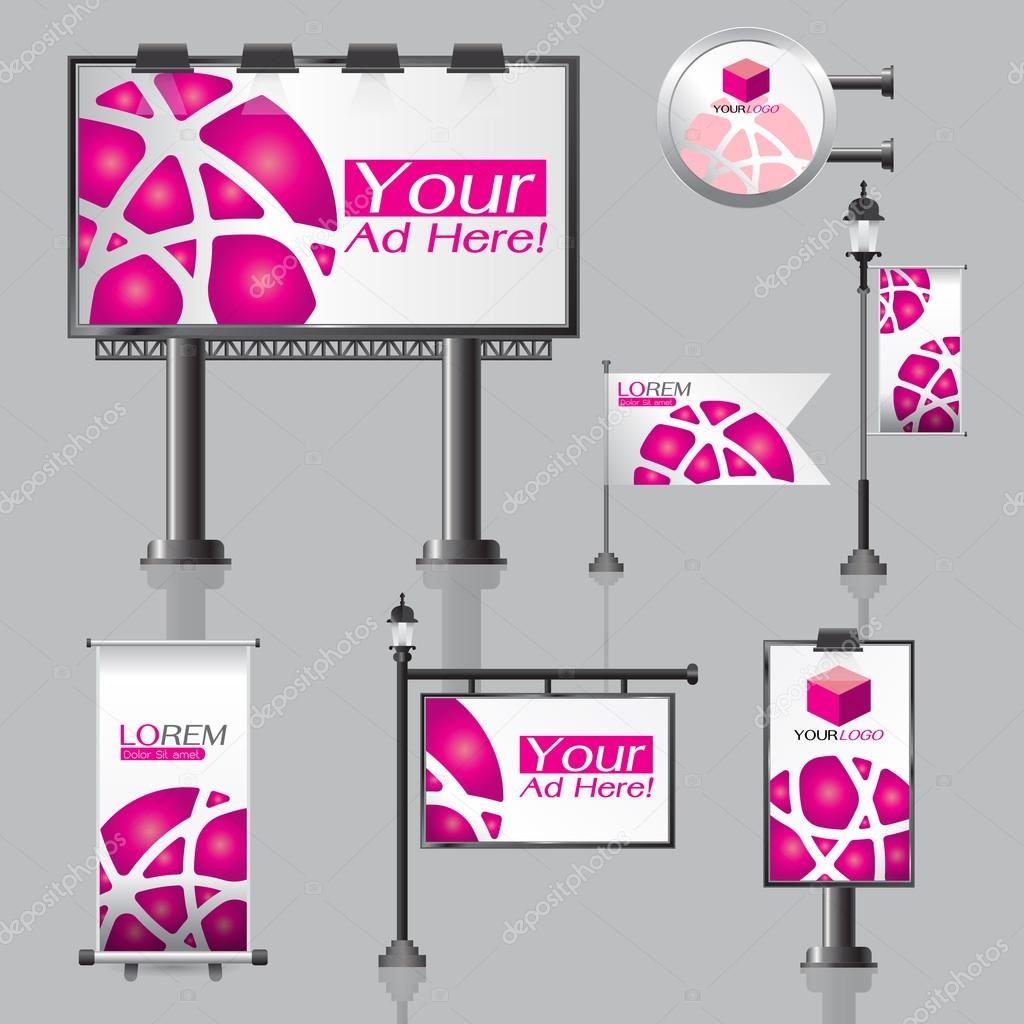 Vector Outdoor advertising design for company Stock Vector by ...