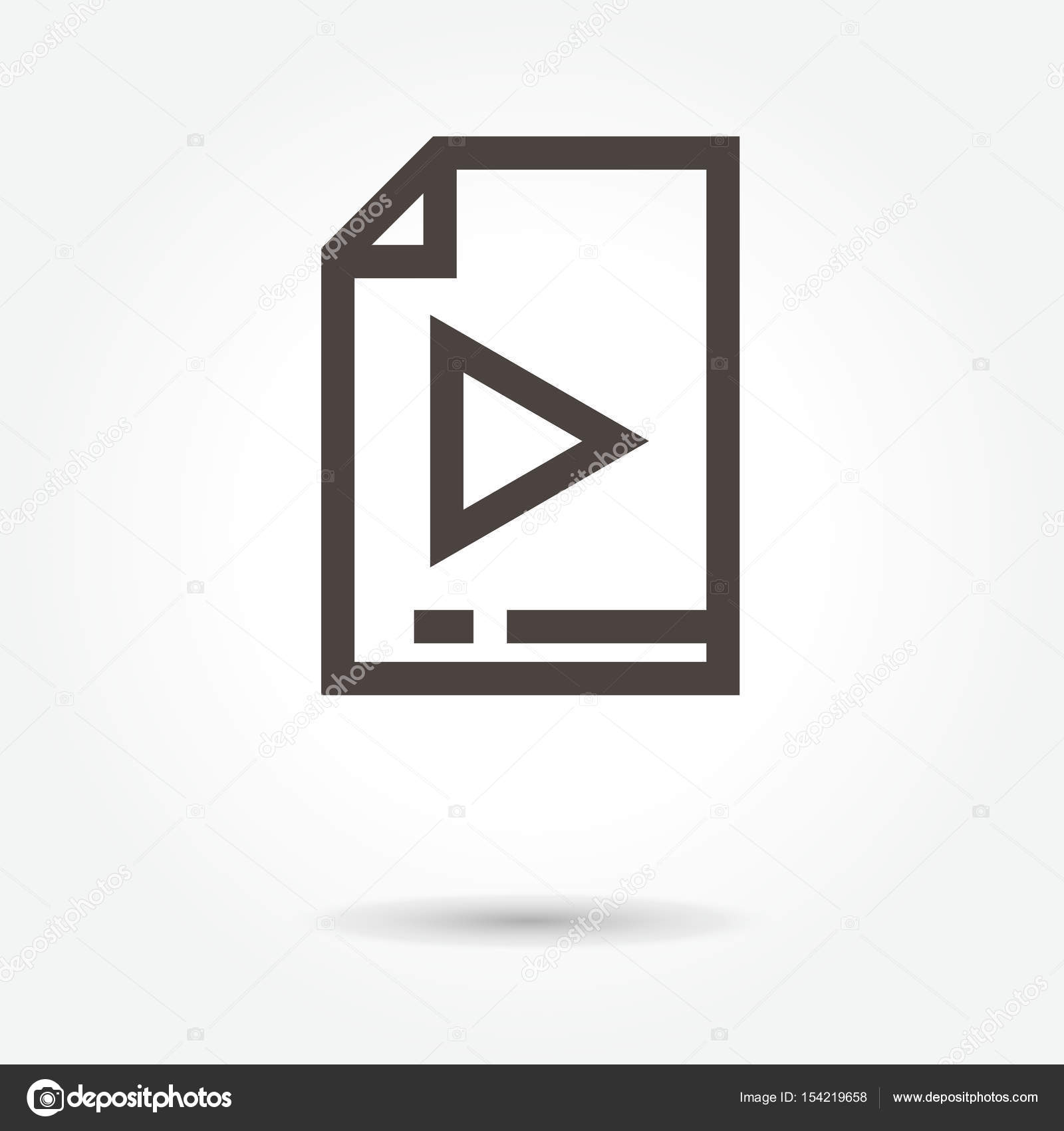 Video file format mini line, icon, background and graphic. The i Stock ...