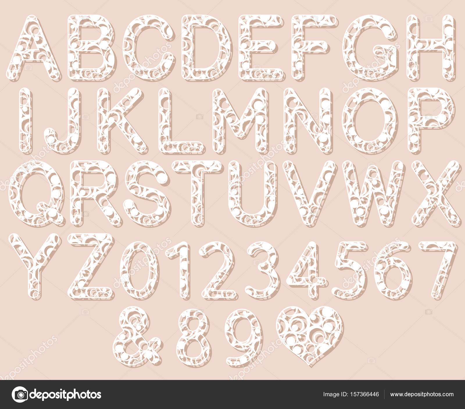 Letters for laser cutting. English alphabet. Vector illustration. Stock ...