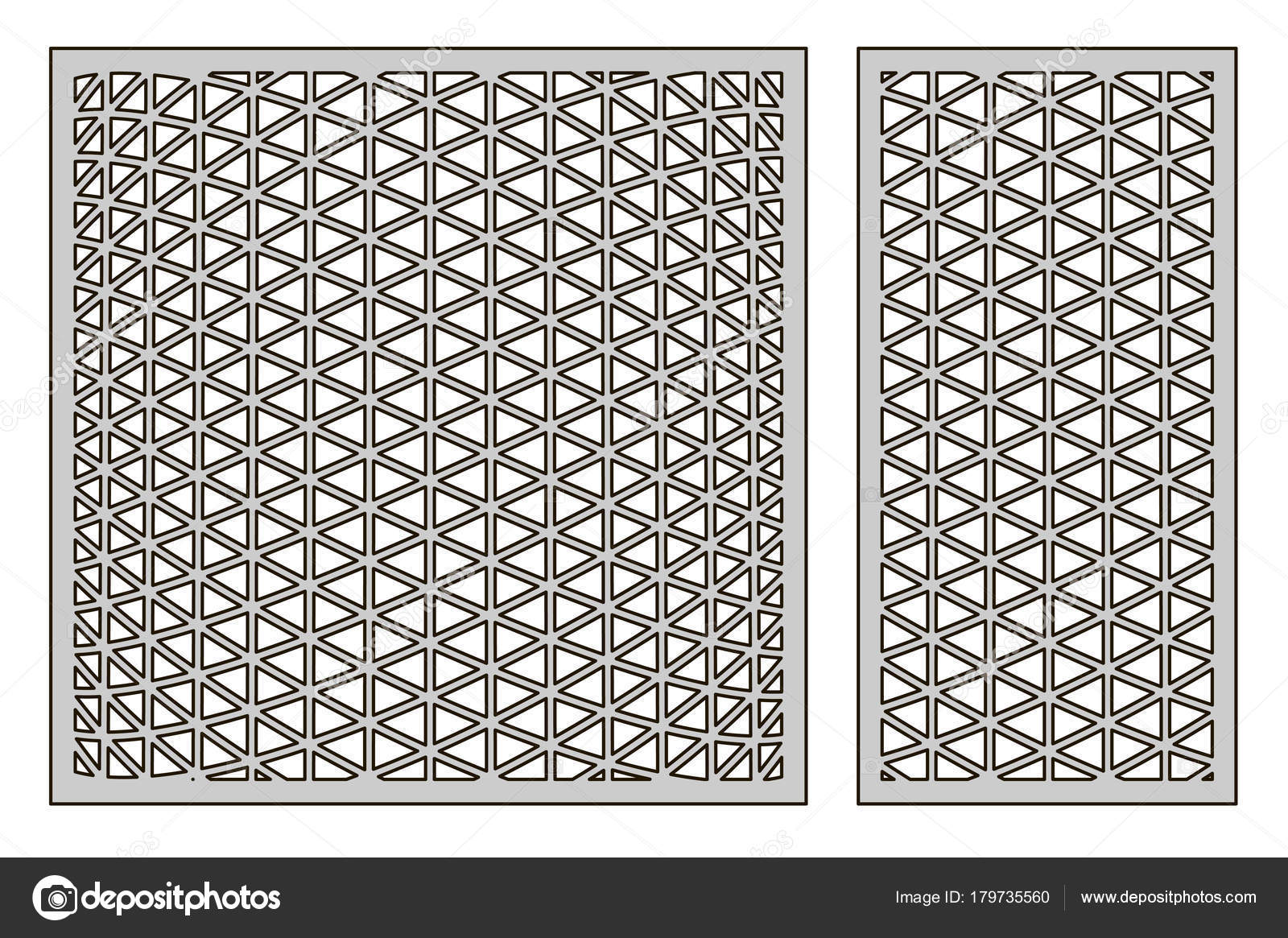 Establecer plantilla para el corte. Patrón triangular de malla 3D ...