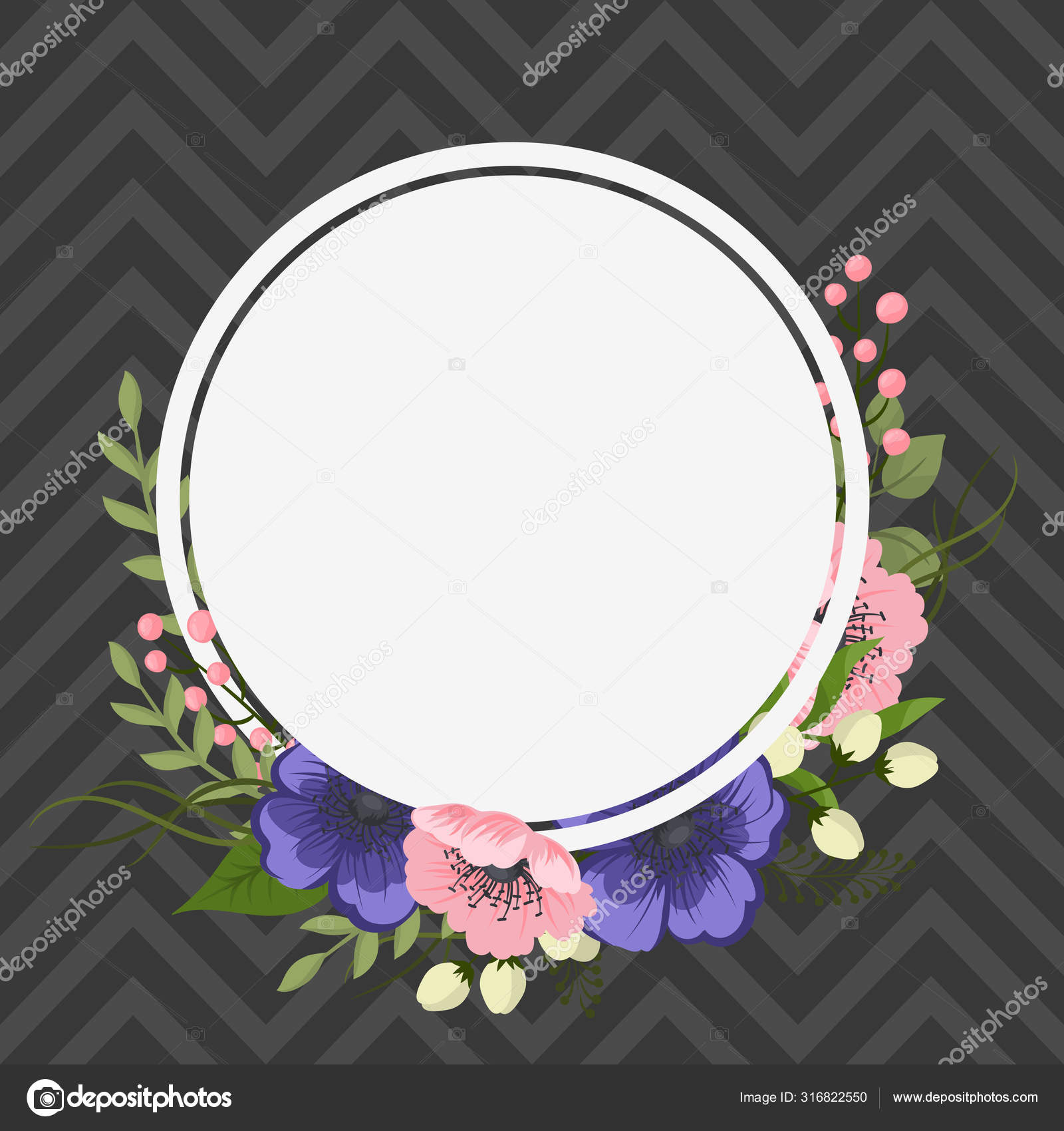 Pink And Blue Border Templates