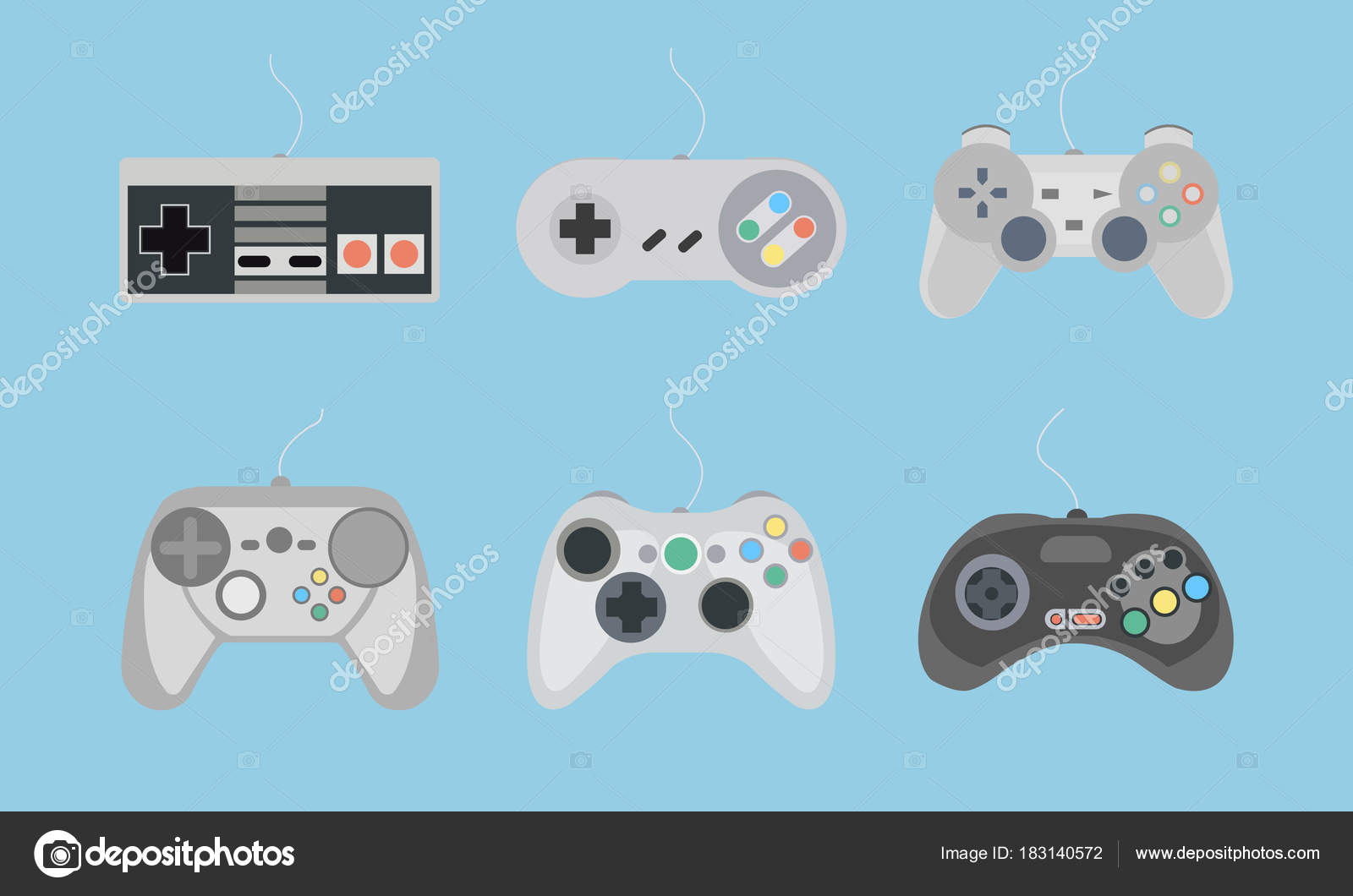 Control console for video game Stock Vector Image by ©EvgeniyZimin ...