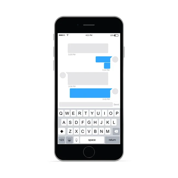 Iphone Text Message Screen Template