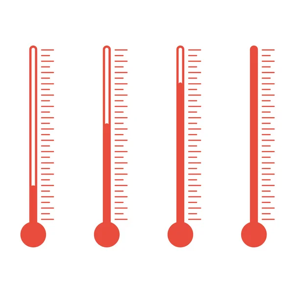 Red thermometers with different levels Stock Vector Image by ©bigmetha ...
