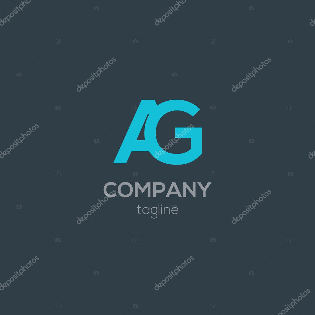 Design of AG company logo Stock Vector by ©deepzdzyn 128780530