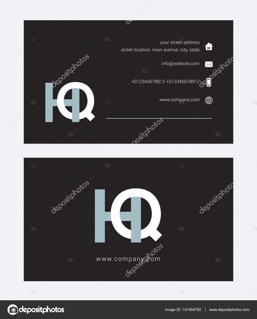 Corporate logo with joint letters Hq — Stock Vector © deepzdzyn #141454782