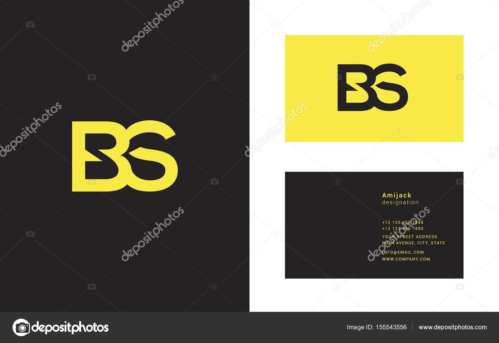 Joint logo icon BS Stock Vector Image by ©deepzdzyn #155543556
