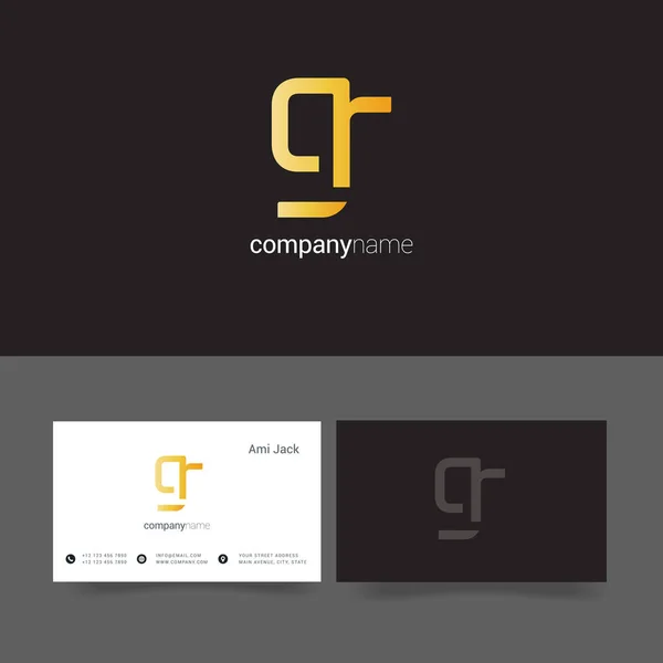 Gr logo design Vektor Stok, Ilustrasi Gr logo design Bebas Royalti ...