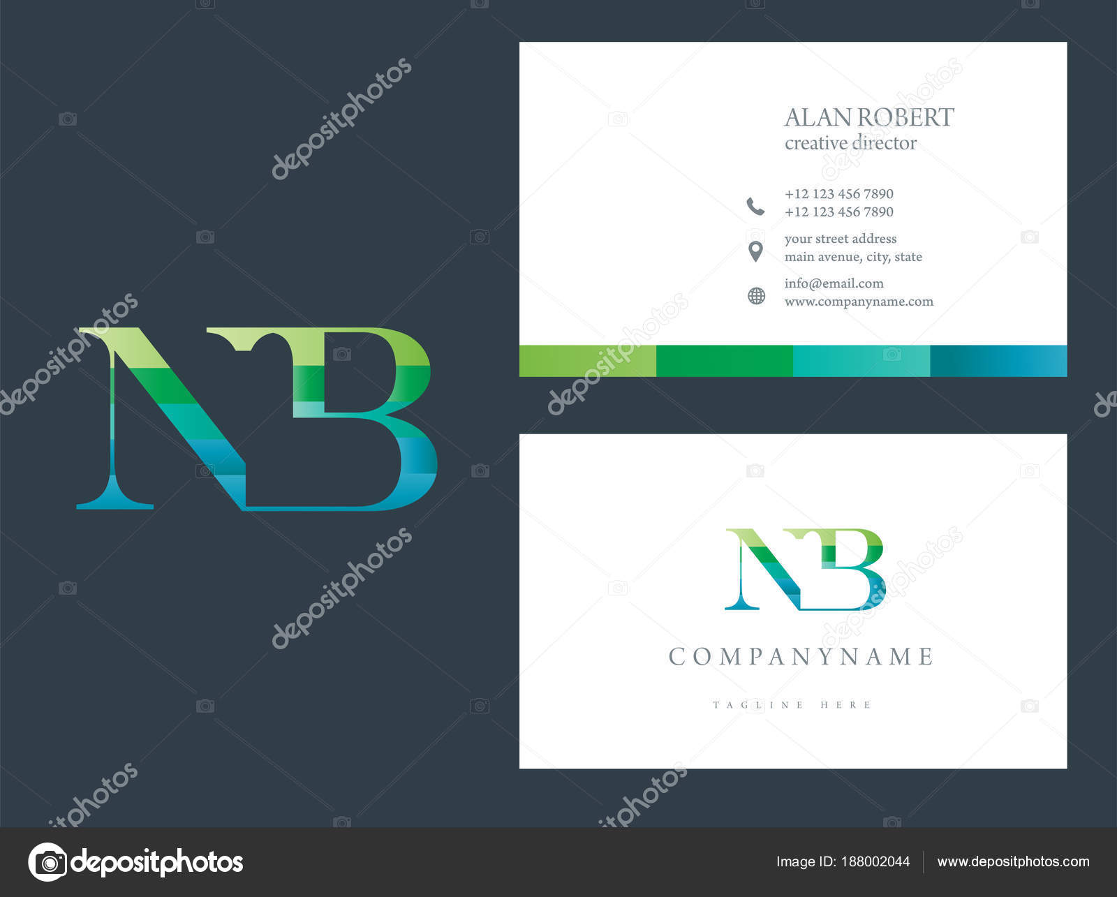 Multi Color Logo Business Card Template Stock Vector Image by ...