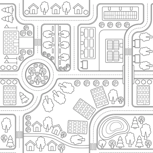 Blank City Map Template