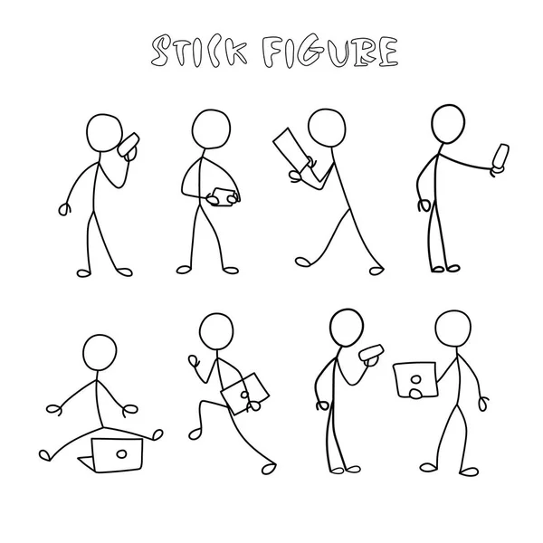 Stick figure work Vector Art Stock Images | Depositphotos