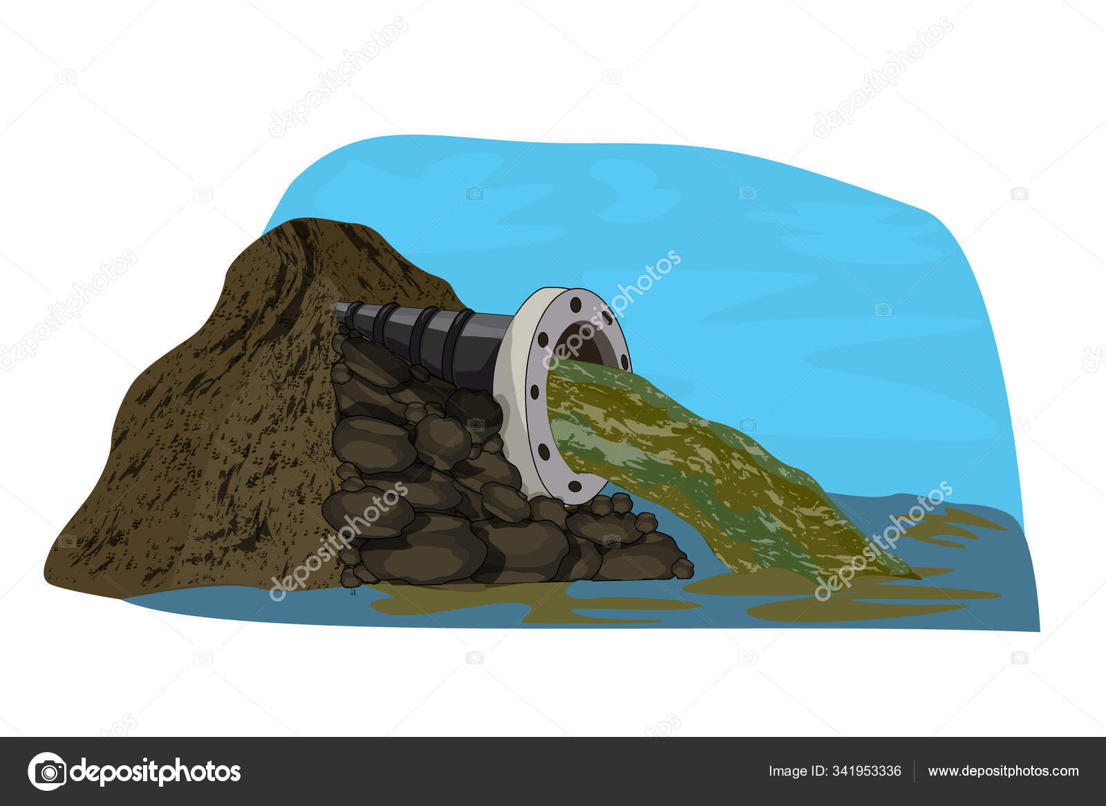 Water Runoff Cartoon